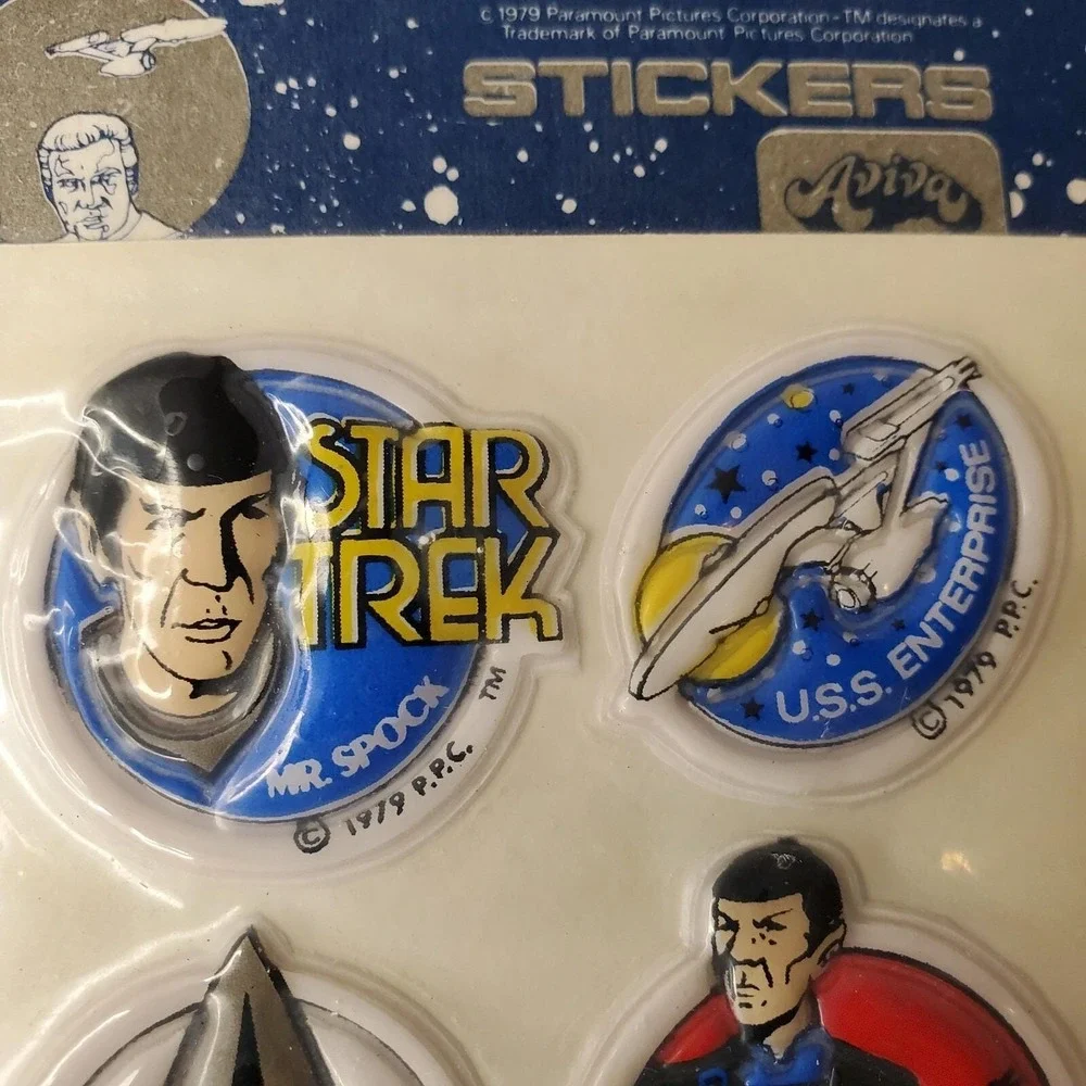 Dimension Weld | Design | Nos Vintage Star Trek Puffy Stickers 979 ...